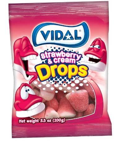 Strawberry and Cream Drops 3.5 oz. Bag - 14 / Case – Candy Favorites