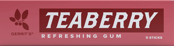 Teaberry "Refreshing" Chewing Gum - 20 / Box | Gerrit Verburg – Candy ...
