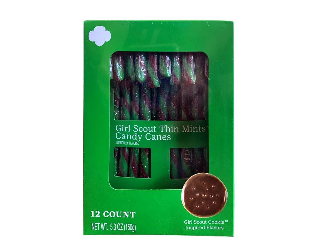 Girl Scout Thin Mints Candy Canes 12 Count Tray - 6 / Box – Candy Favorites