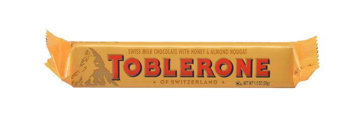Toblerone Milk Chocolate Honey and Almond Nougat - 24 / Box – Candy ...