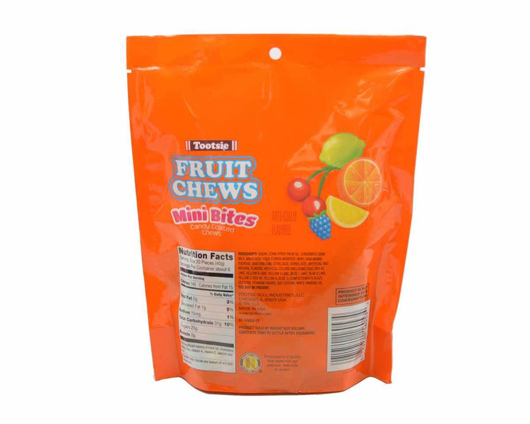 Tootsie Fruit Chew Mini Bites Candy Coated Chews 9 Ounce Bags - 3 / Box ...