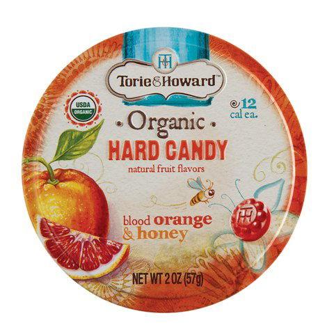 Torie and Howard Blood Orange and Honey Organic Hard Candy- 4 / Box ...