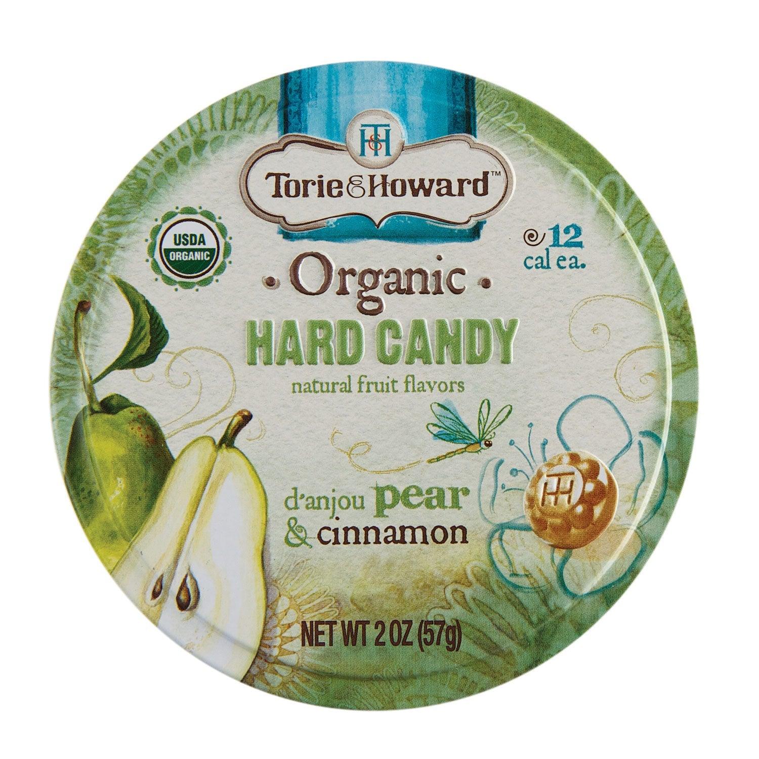 Torie and Howard D'Anjou Pear and Cinnamon Organic Hard Candy- 4 / Box ...