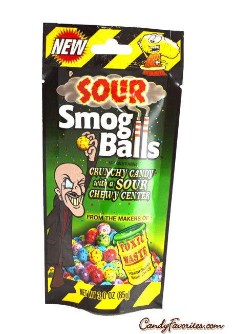 Toxic Waste Hazardously Sour Smog Balls - 12 / Box – Candy Favorites