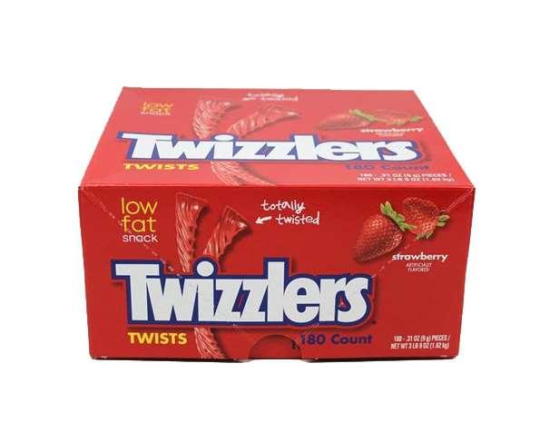 Individually Wrapped Twizzlers Strawberry Licorice - 180 / Box – Candy ...
