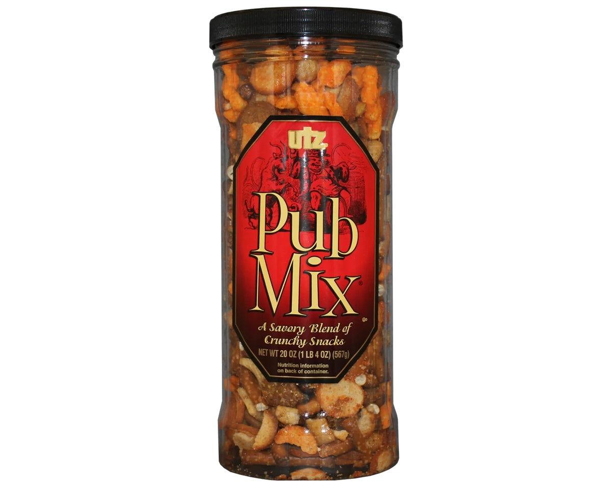 Utz Pub Snack Mix 20 oz. Barrel - 1 Unit – Candy Favorites