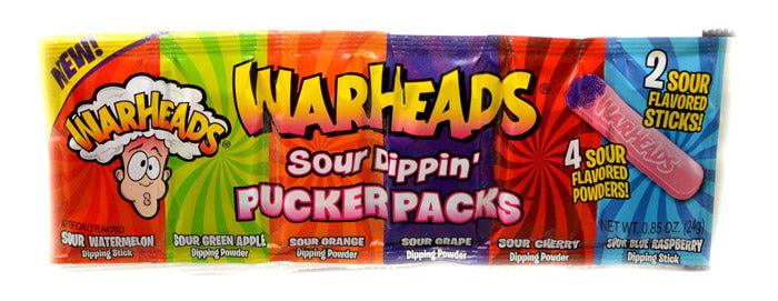 Warheads Sour Dippin' Pucker Packs - 18 / Box – Candy Favorites