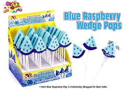 Wedge Pops Blue Raspberry - 36 / Box – Candy Favorites