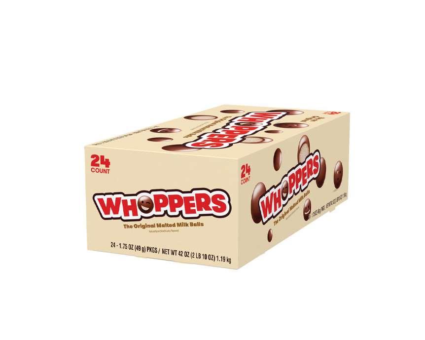 Whoppers Malted Milk Balls | Net Weight 1.75 oz. - 24 / Box – Candy ...