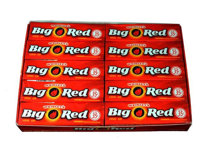 Wrigley's Big Red Gum - 40 / Box – Candy Favorites