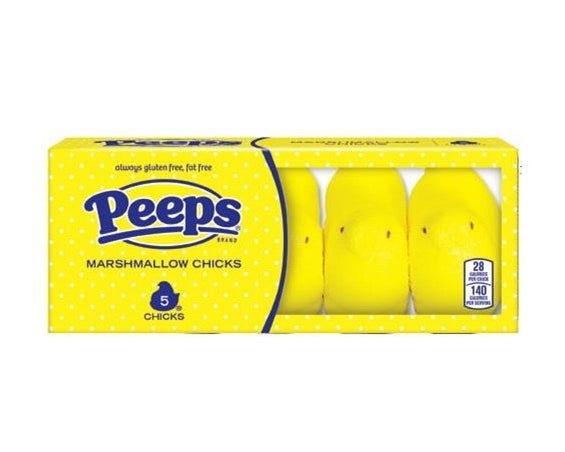 Yellow Peeps Marshmallow Chicks 5 Packs - 6 Trays / Box – Candy Favorites