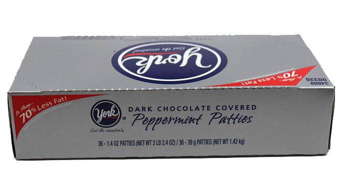 York Dark Chocolate Covered 1.4 oz. Peppermint Patties - 36 / Box ...
