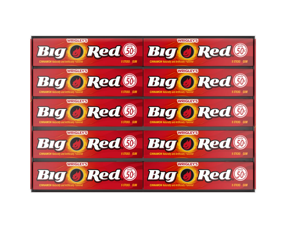 Wrigley's Big Red Gum - 40 / Box – Candy Favorites