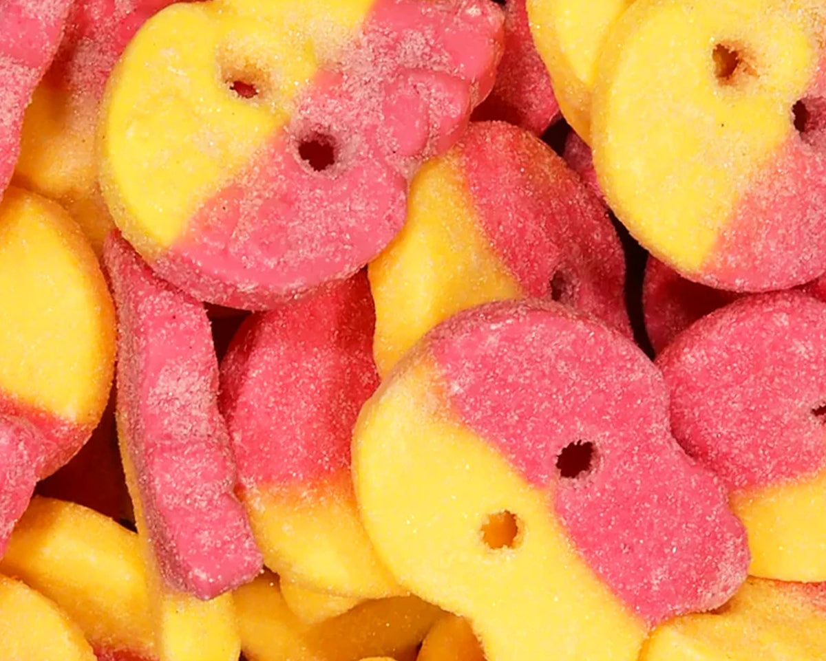 BUBS Sour Skalle Lemon Raspberry 5.5 oz. Peg Bags – 8 / Box – Candy ...