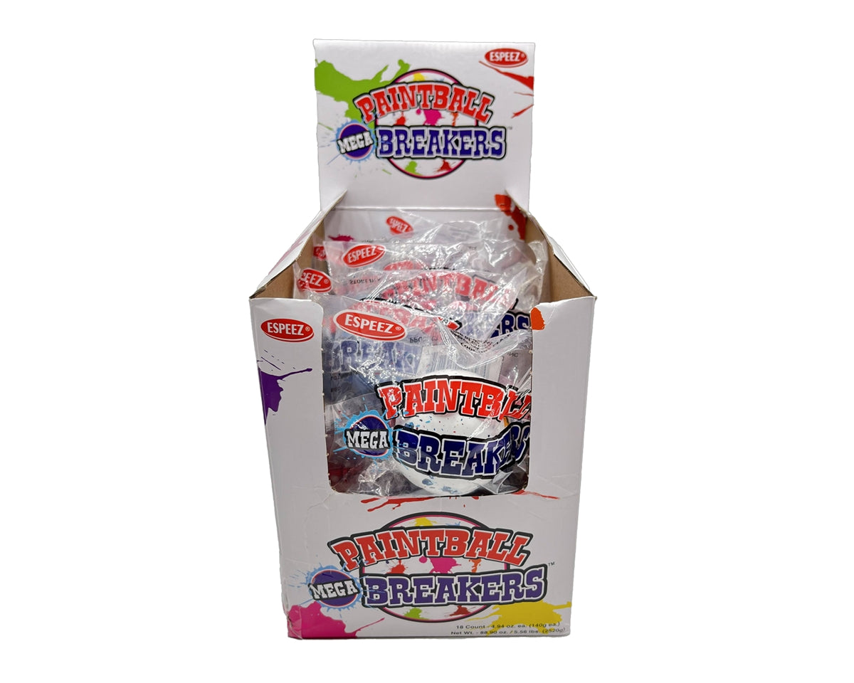 Paintball Mega Breakers Jawbreakers - 18 / Box – Candy Favorites