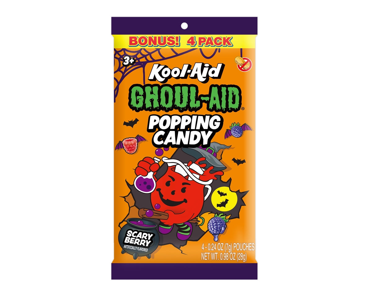 Kool-Aid Ghoul-Aid® Loud Mouth Popping Candy Bites .84 oz Peg Bags - 12 ...