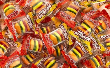 Gummi Mini Burgers Bulk - 2 lbs. – Candy Favorites