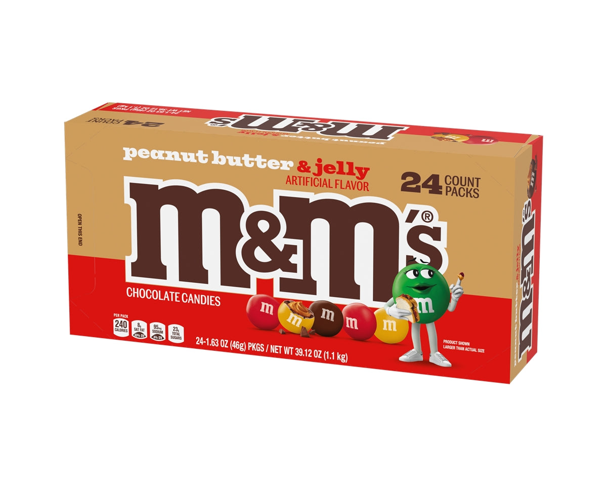M&M's Peanut Butter & Jelly Chocolate Candies | Net Weight 1.63 oz ...