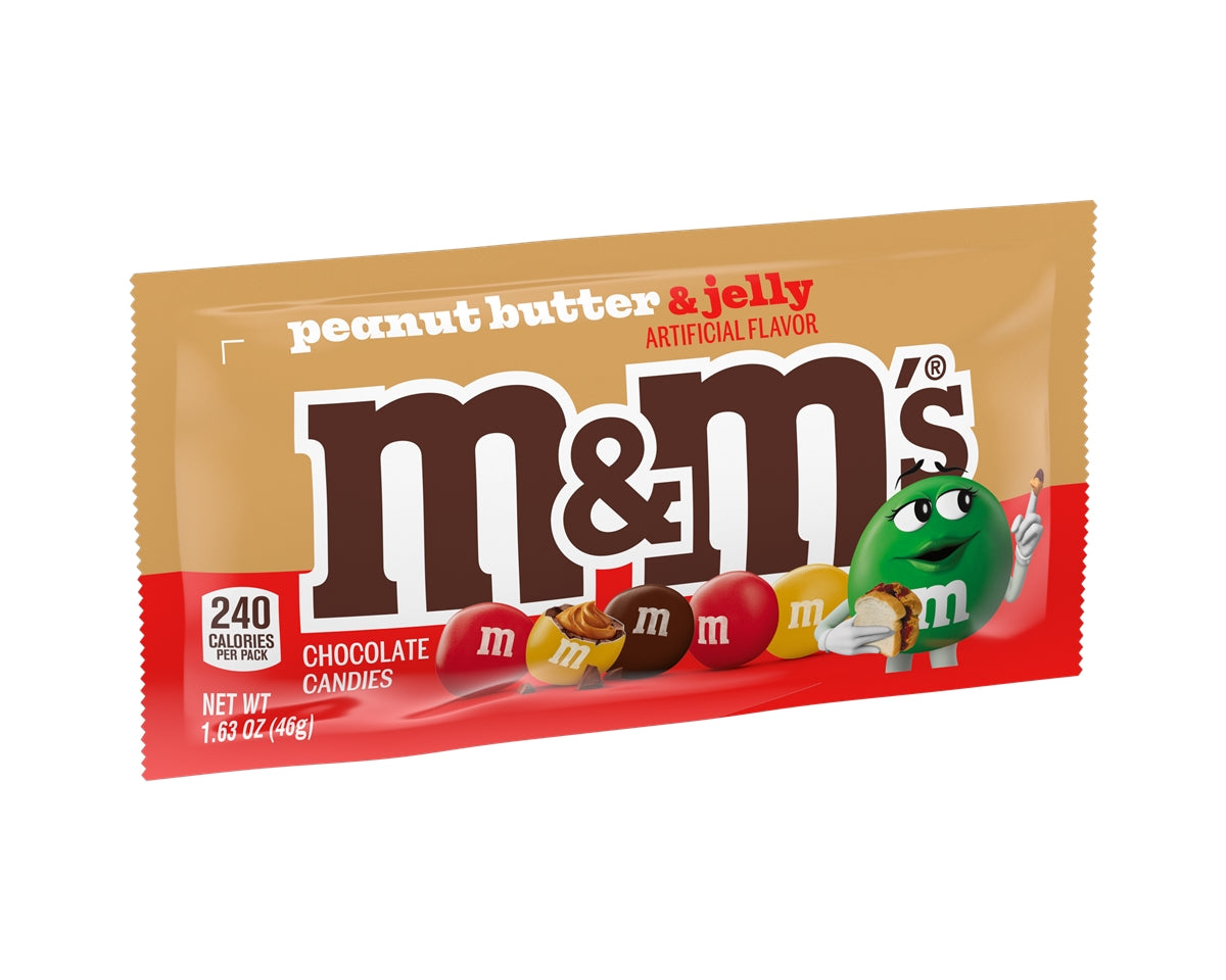 M&M's Peanut Butter & Jelly Chocolate Candies | Net Weight 1.63 oz ...