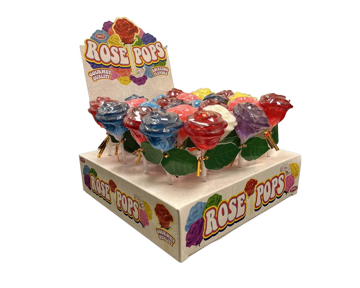 Rose Pop Lollipops - 24 / Box – Candy Favorites